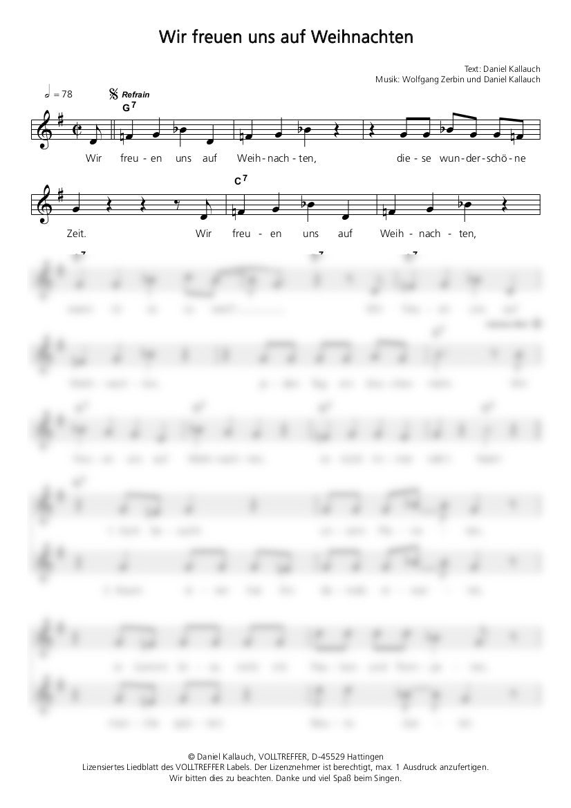 Gott sprach am Anfang - Liedblatt